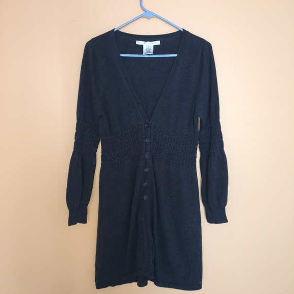 Max Studio | Sweaters | Max Studio Petite Button Up Ribbed Duster ...